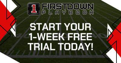 Start a 1-Week FirstDown PlayBook™ Membership! No Credit Card Needed.